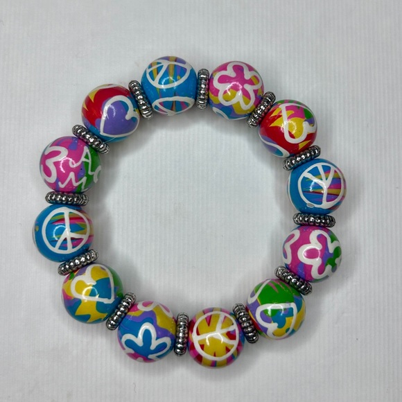 Angela Moore | Jewelry | Angela Moore Classic Bracelet Handpainted Like ...